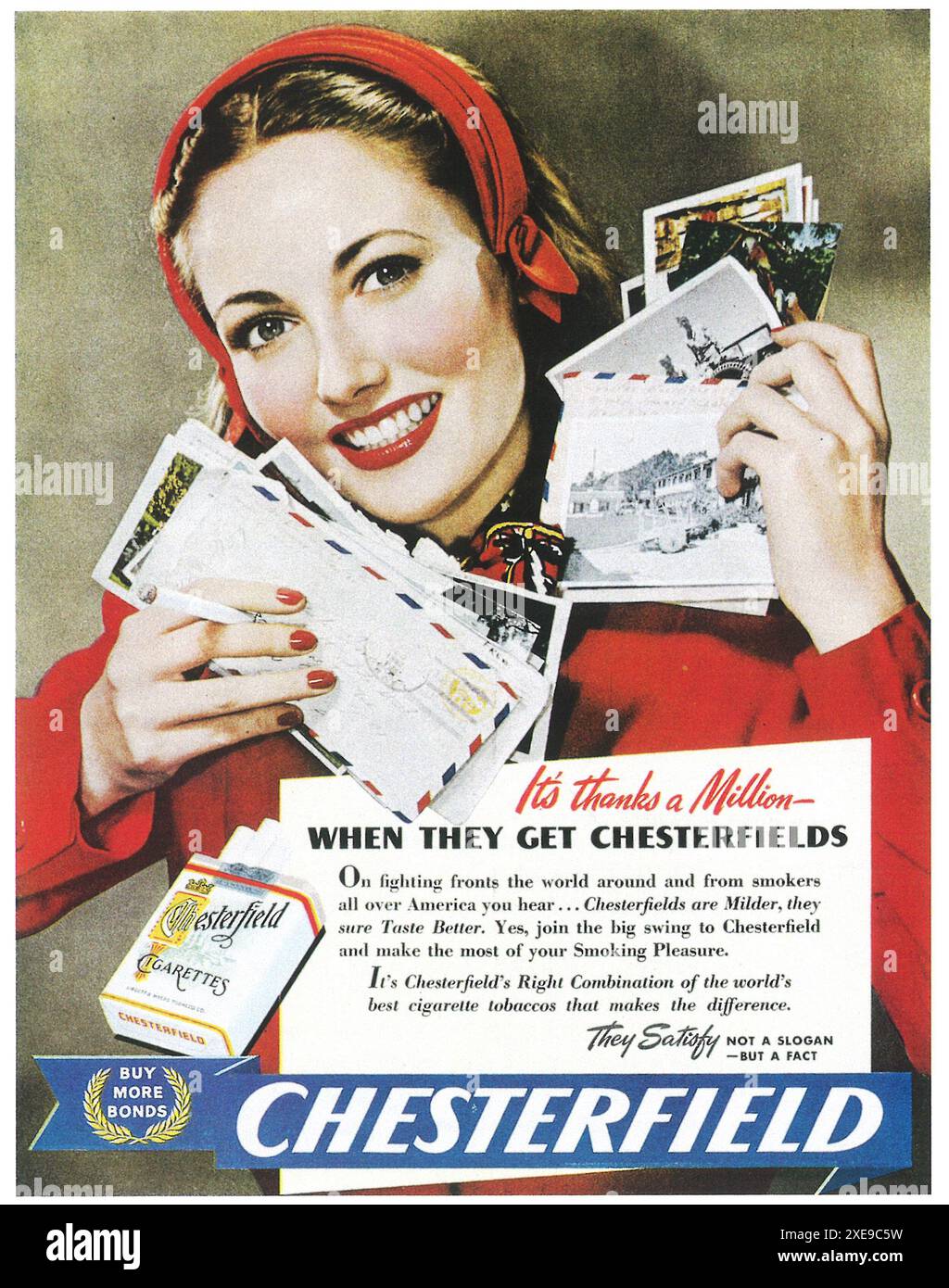 Chesterfield cigarette hi-res stock photography and images - Alamy