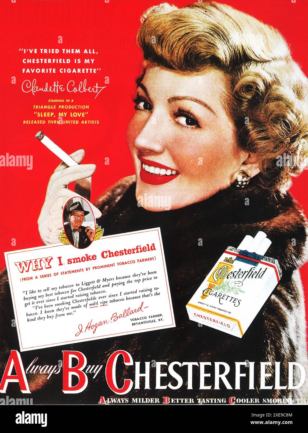 Claudette colbert 1940s hi-res stock photography and images - Alamy