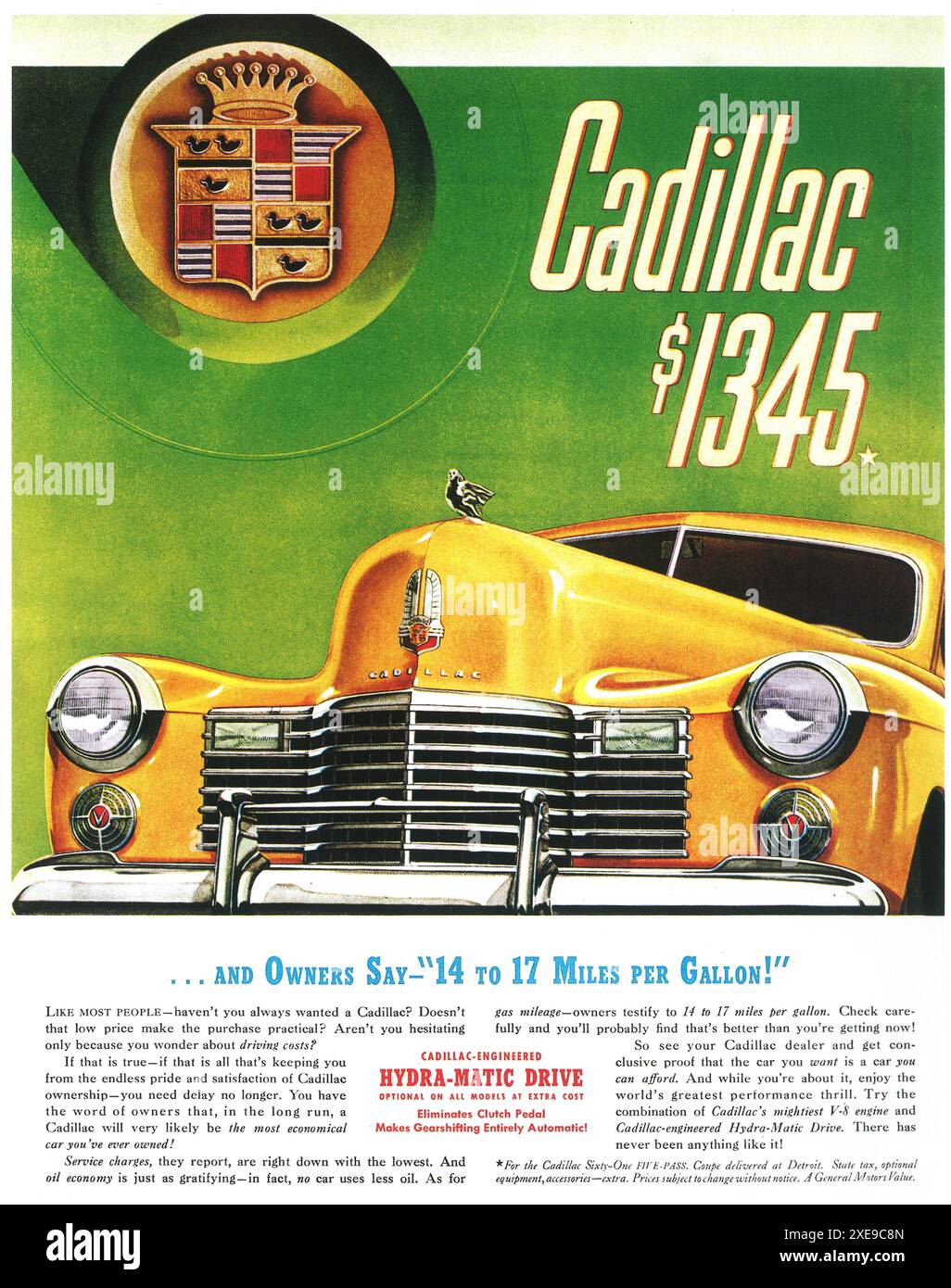 1940s cadillac ad hi-res stock photography and images - Alamy