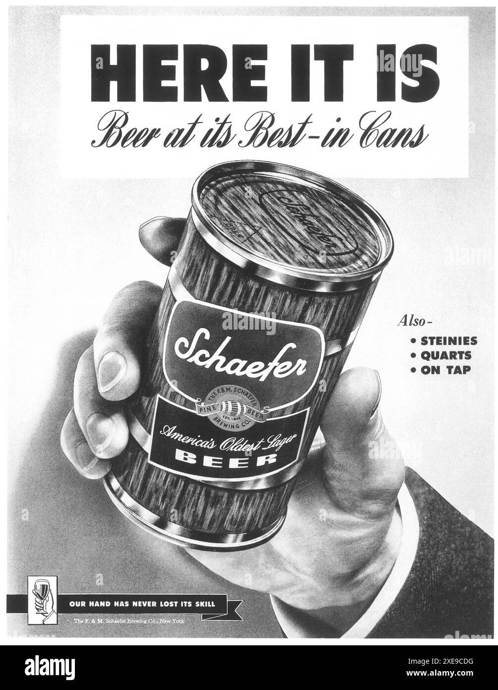 Advertising for beer Black and White Stock Photos & Images - Alamy