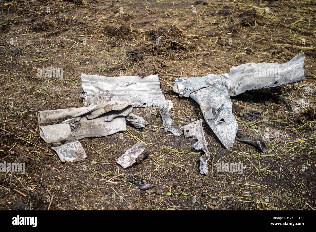 Kharkiv, Ukraine, June 25 2024 Airstrike with a Russian UMPK KAB 250 ...