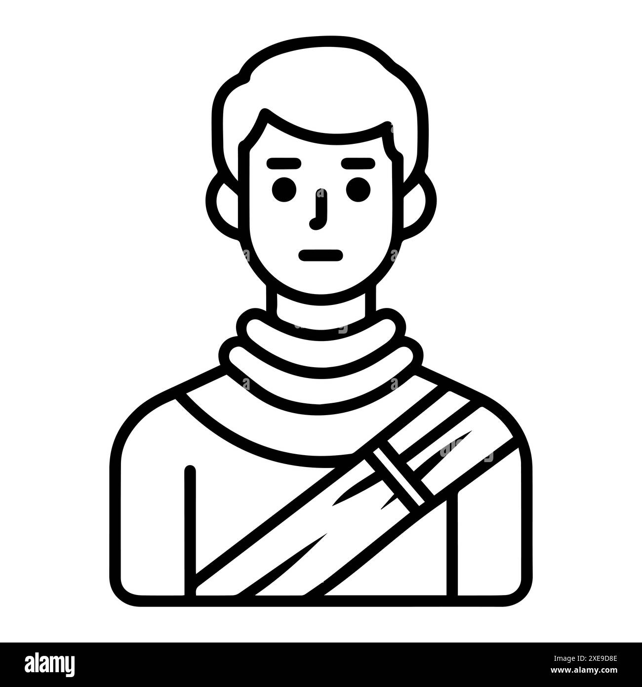 injury icon or modern line symbol. Vector line art and icon design with ...