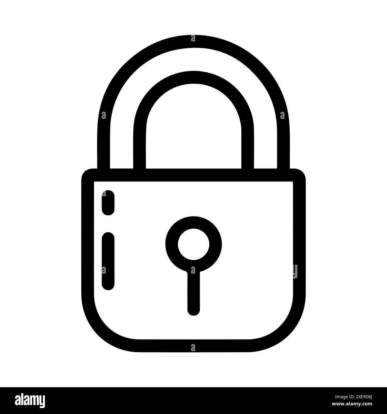 security icon or modern line symbol. Vector line art and icon design ...