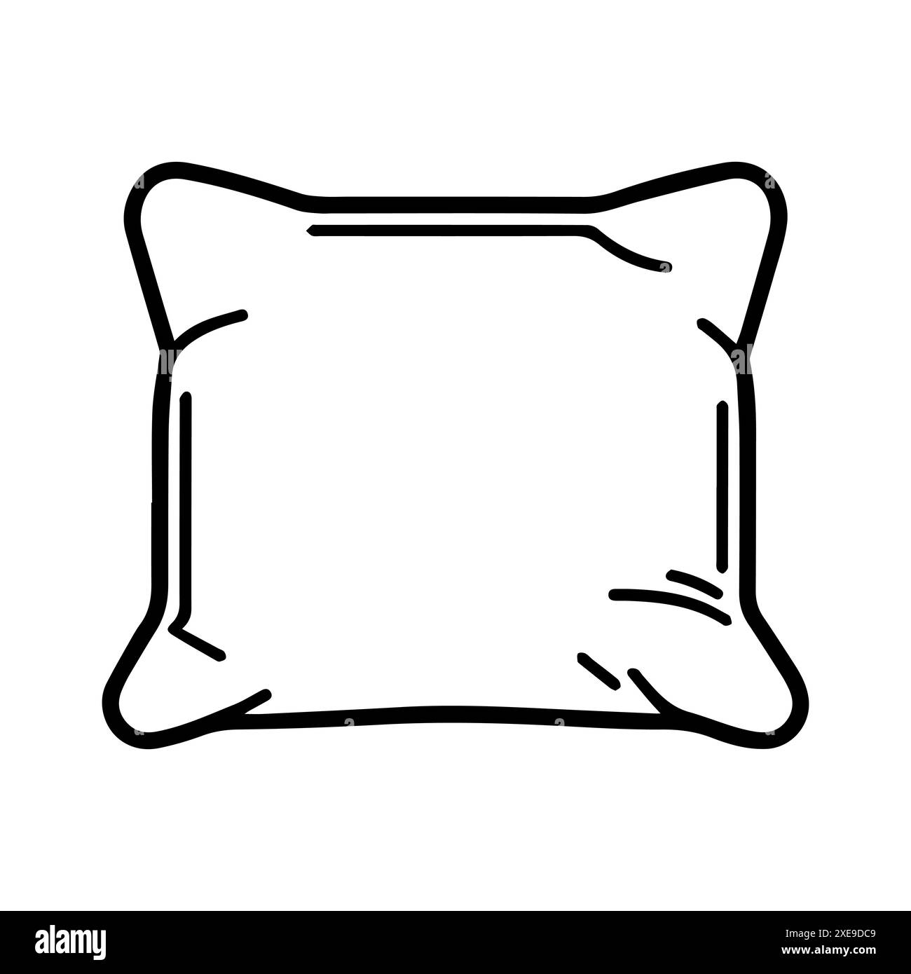 pillow icon or modern line symbol. Vector line art and icon design with ...