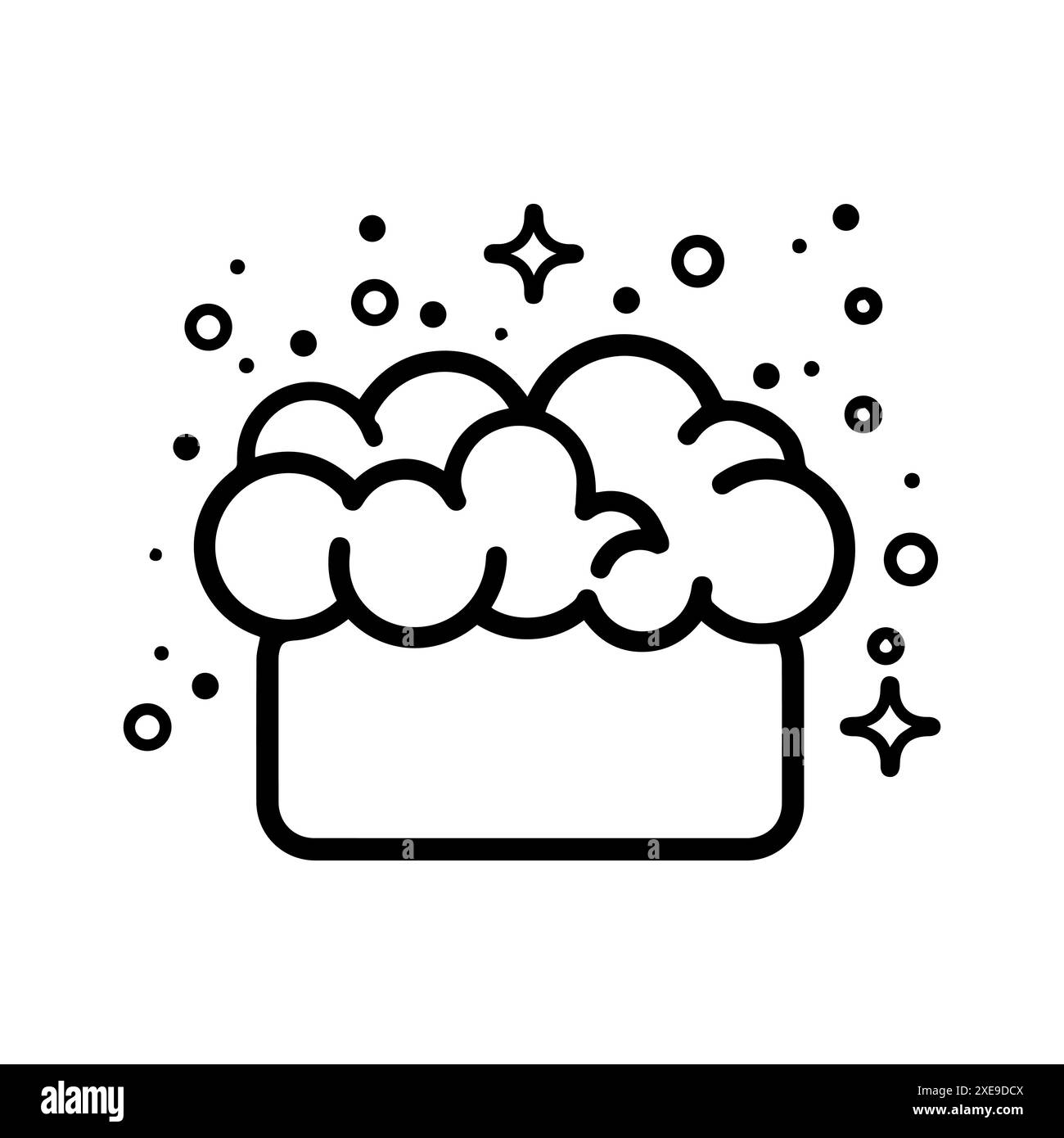 foam icon or modern line symbol. Vector line art and icon design with ...