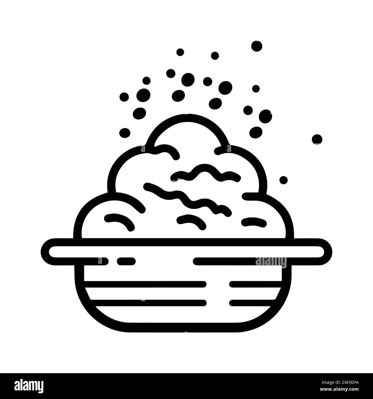 foam icon or modern line symbol. Vector line art and icon design with ...