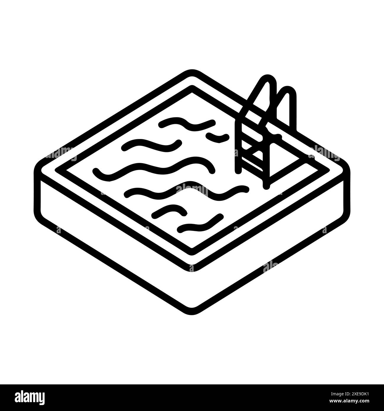 pool icon or modern line symbol. Vector line art and icon design with ...