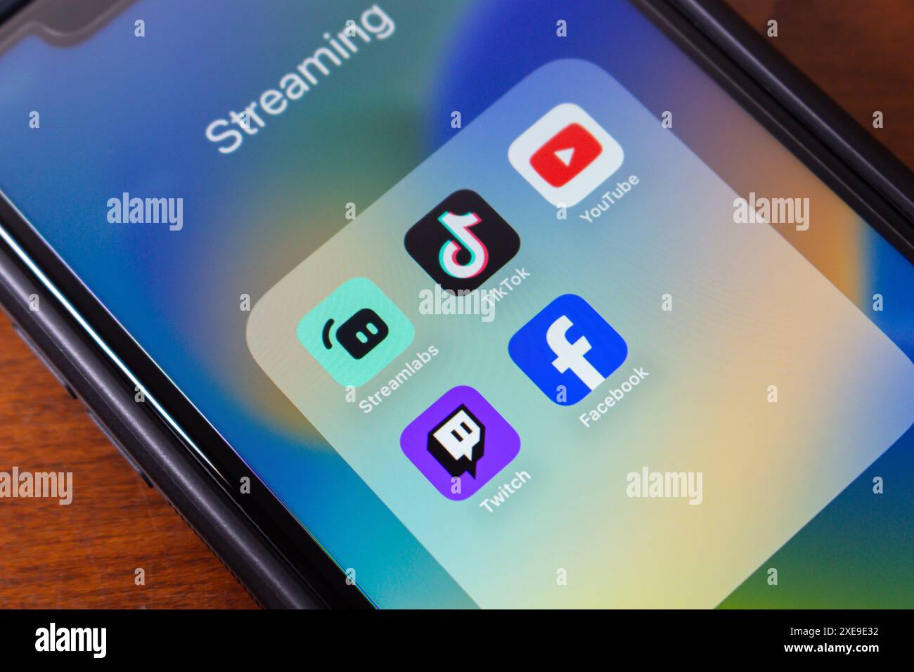 Streamlabs, TikTok, YouTube, Twitch and Facebook apps seen in an App ...