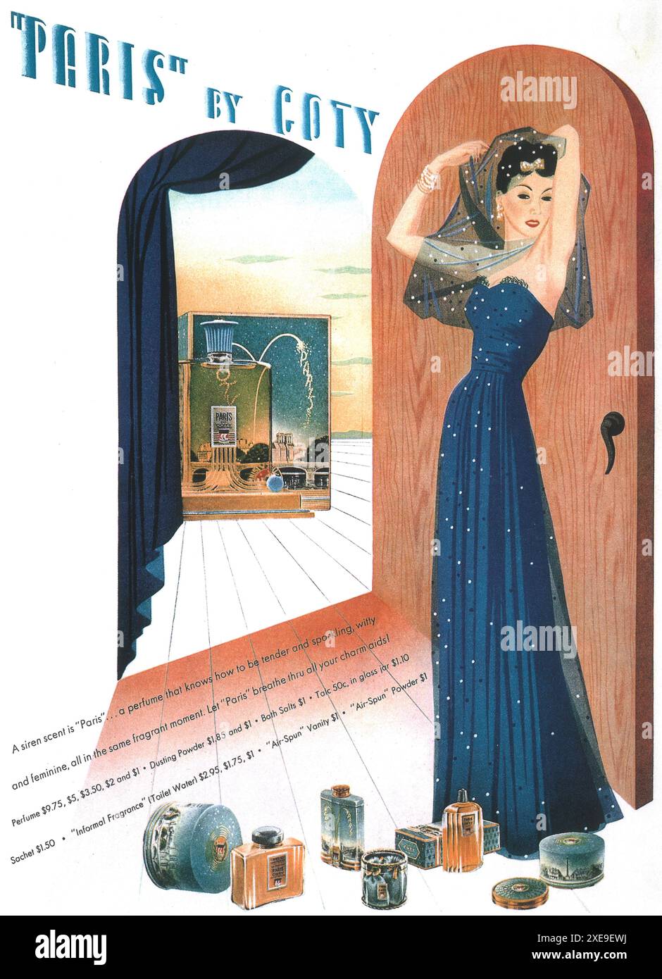 Perfume advertisement vintage paris hi-res stock photography and images ...