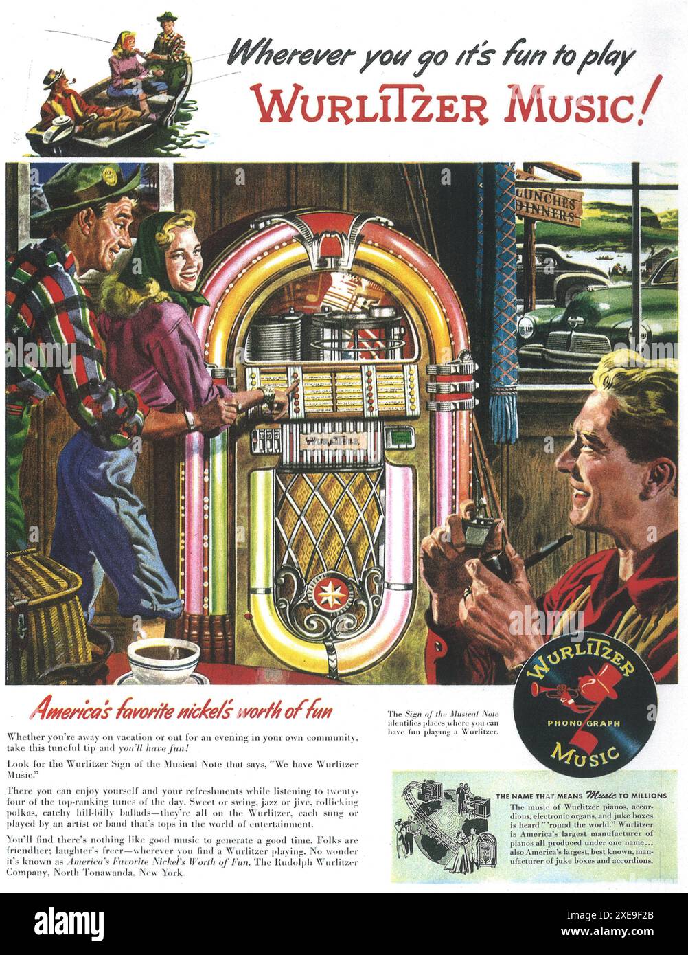 Wurlitzer jukebox hi-res stock photography and images - Alamy