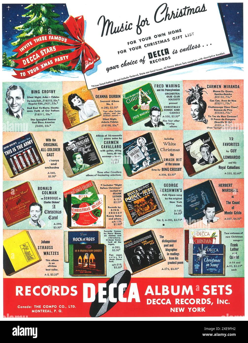 1940s usa decca records hi-res stock photography and images - Alamy