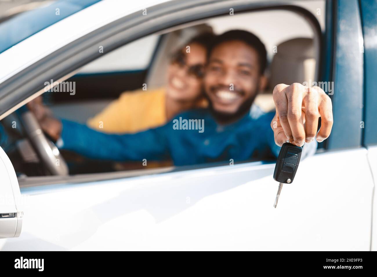 Motor smiling inside car sitting hi-res stock photography and images ...
