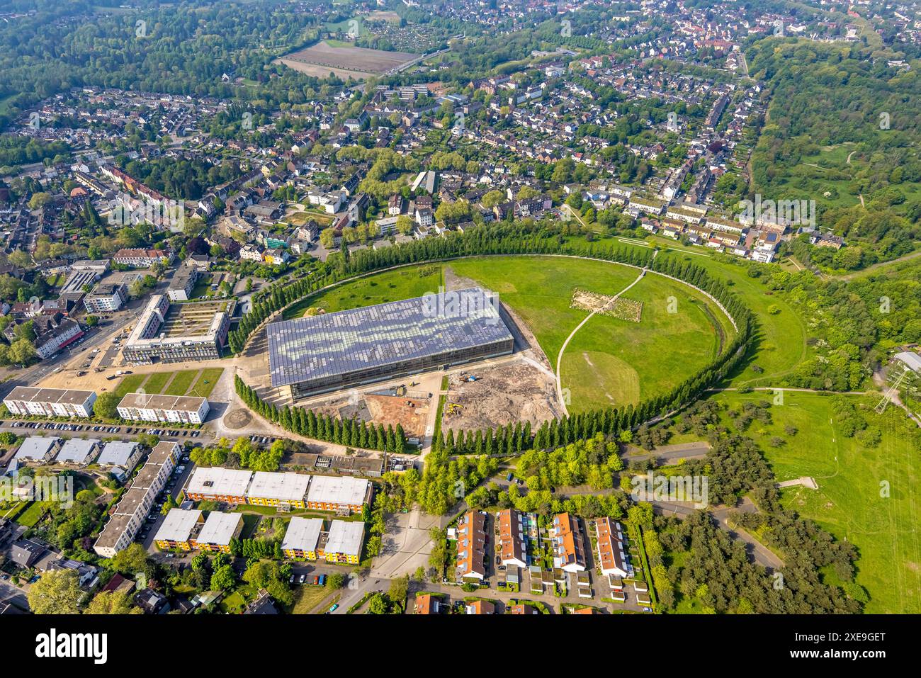 Aerial view, Akademie Mont-Cenis, training academy of the Ministry of ...