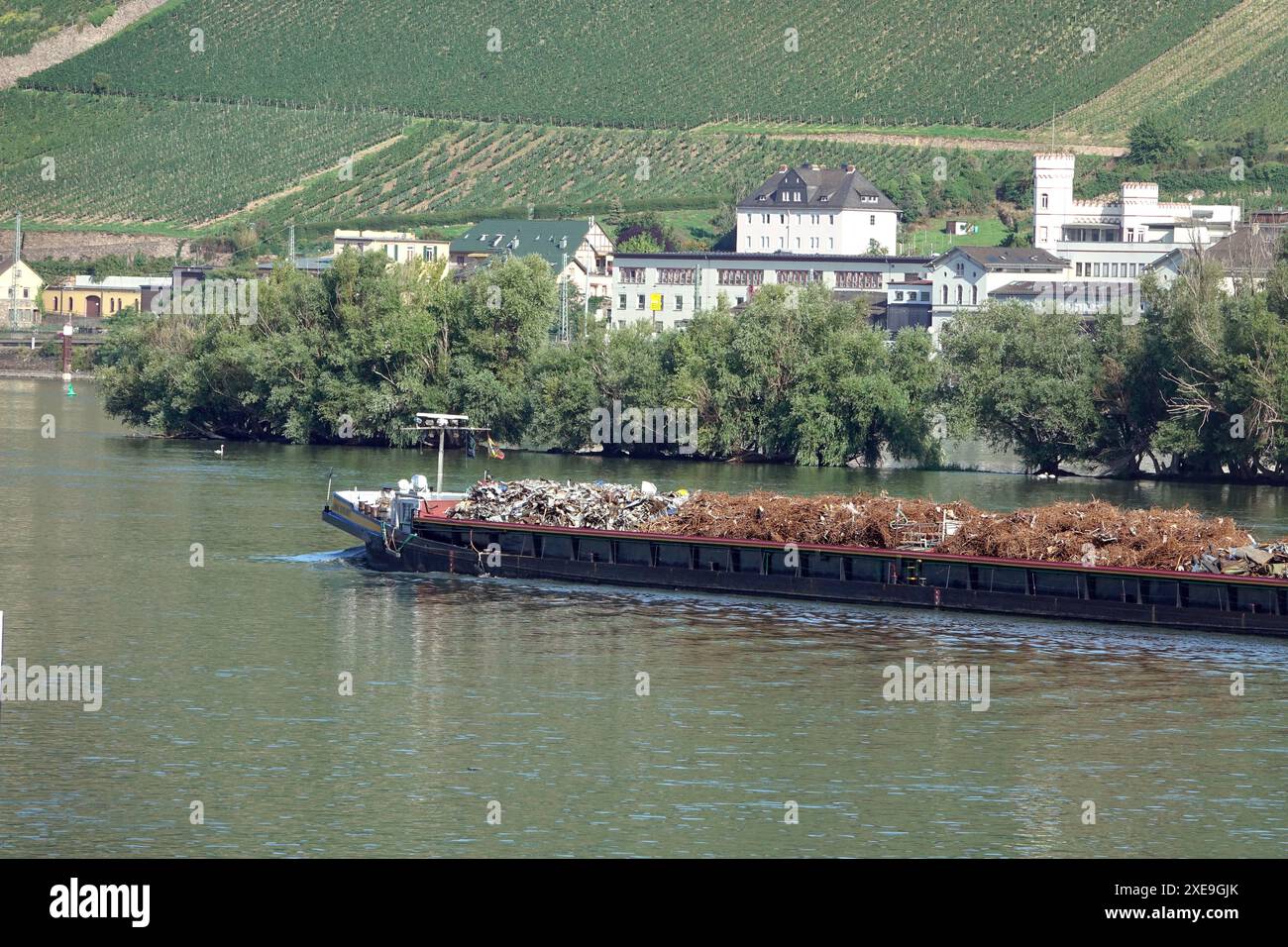 Cargo ship with scrap metal Stock Photo - Alamy