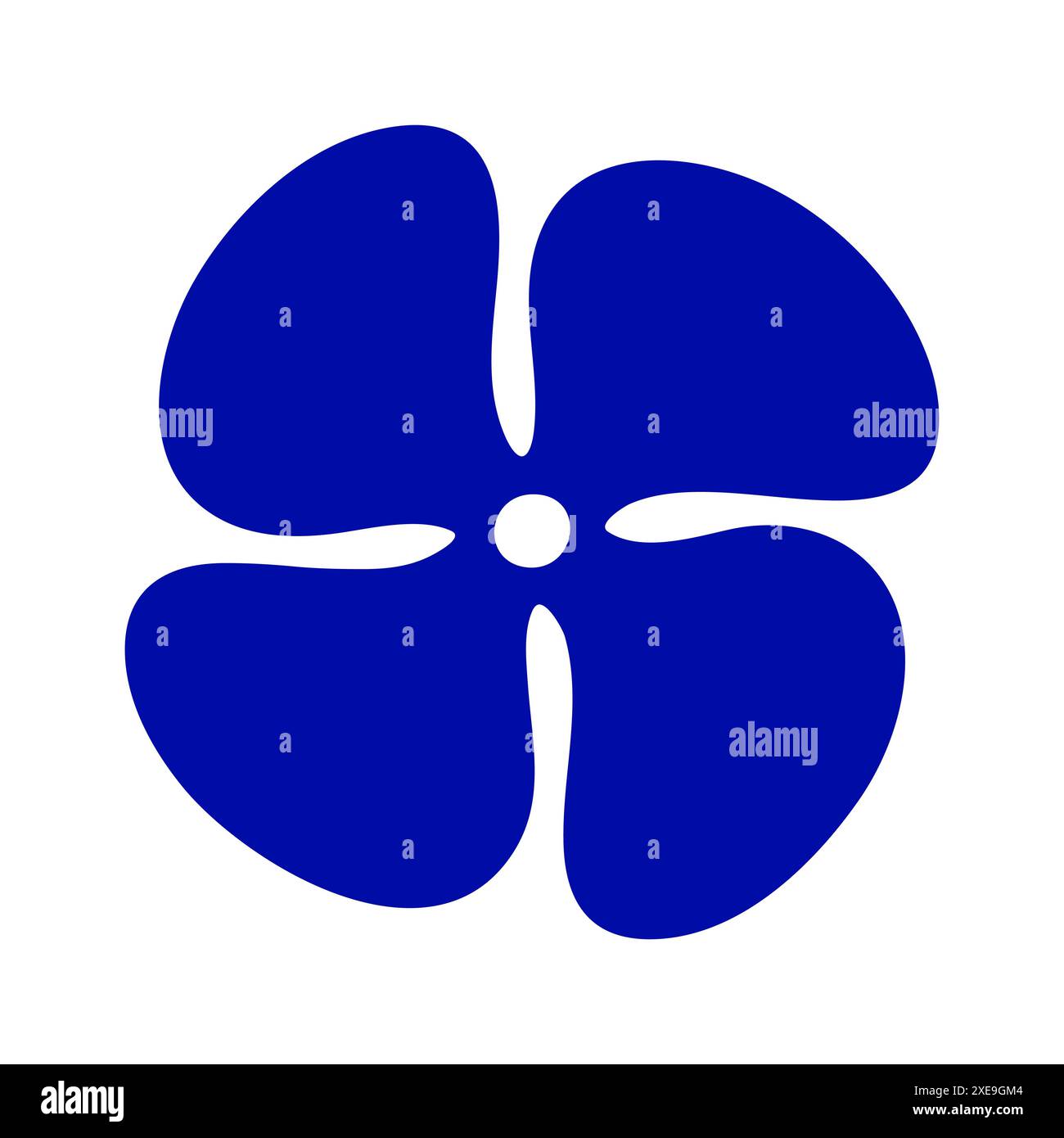 Propeller symbol, simple style flat silhouette icon Stock Vector Image ...