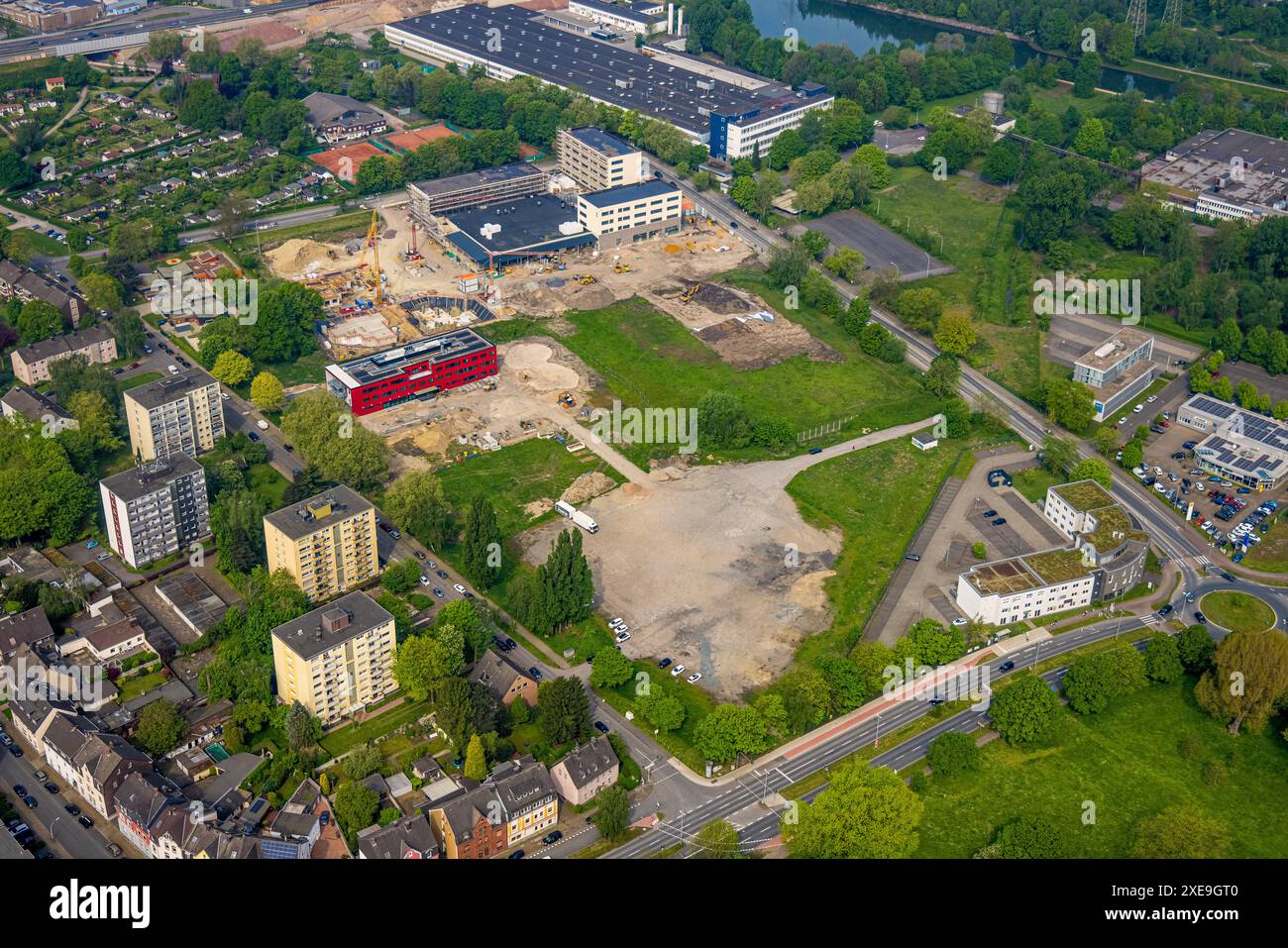 Construction site with new building kaiserquartier hi-res stock ...