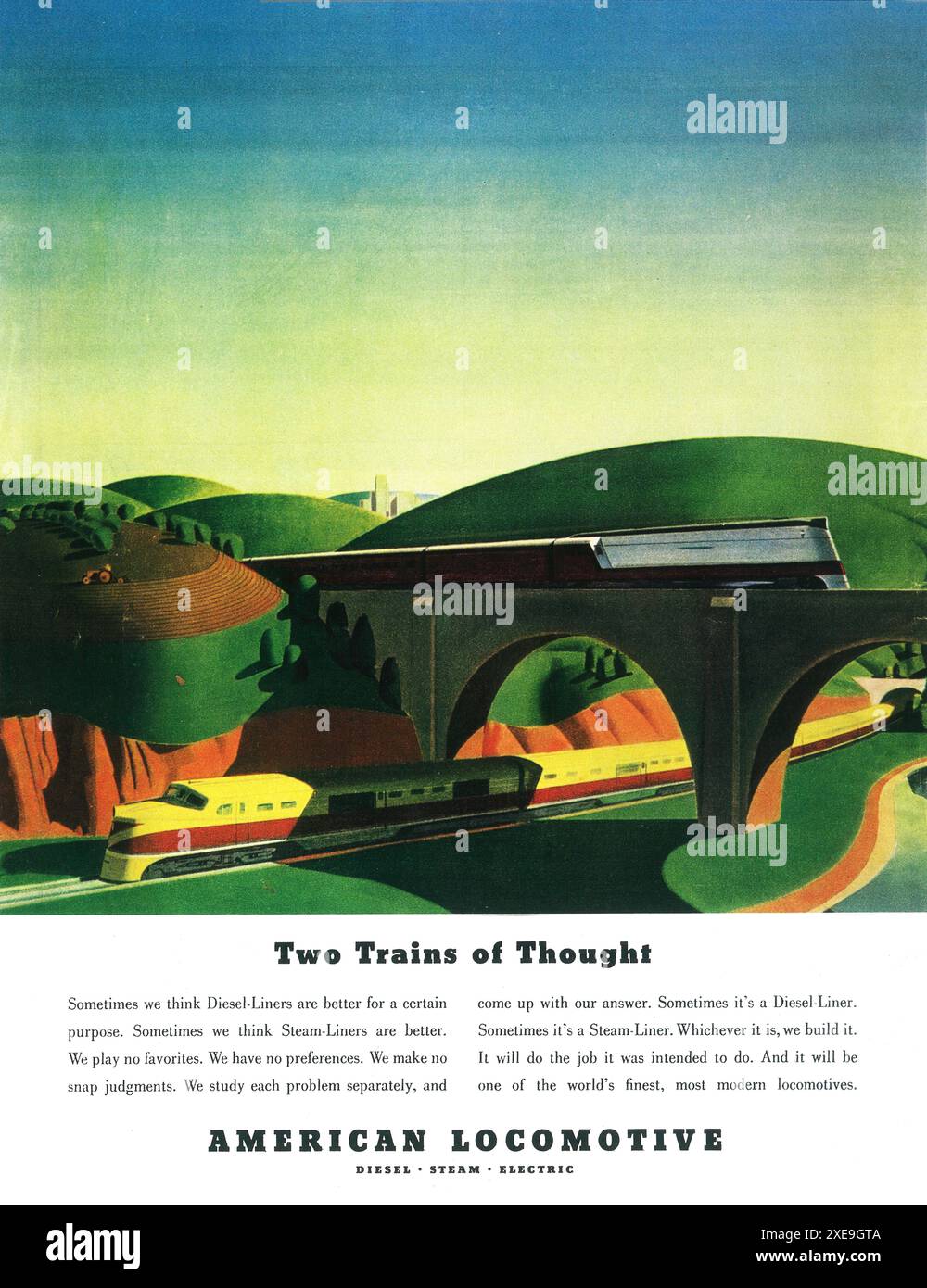 1940s train travel posters hi-res stock photography and images - Alamy