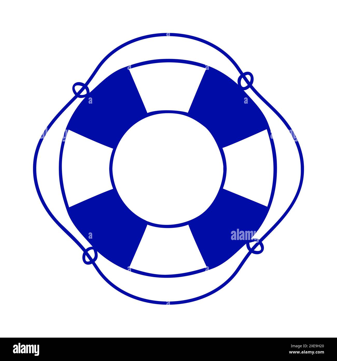 Lifebuoy symbol, simple style outline silhouette icon Stock Vector ...