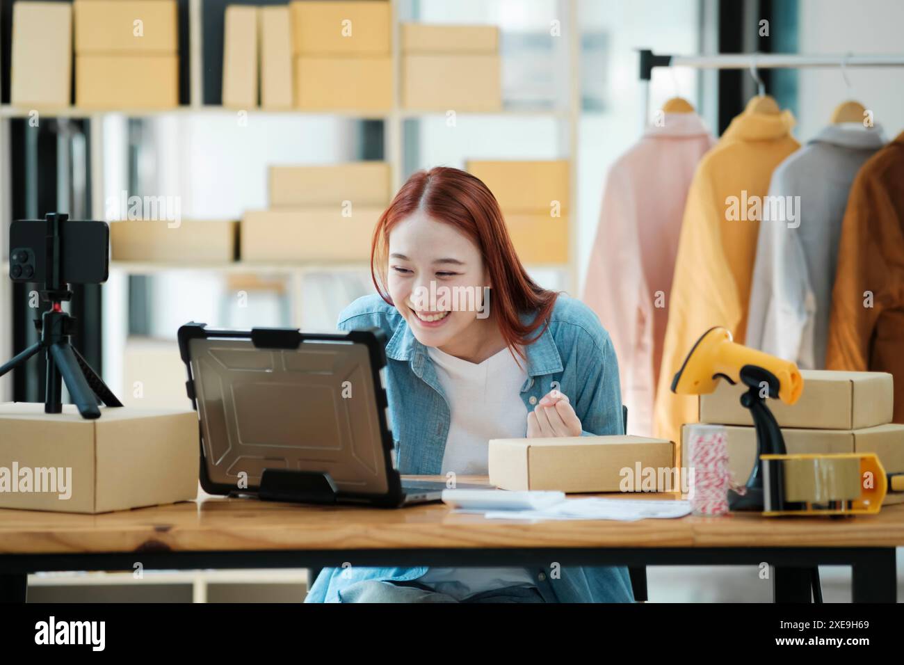 Successful owner hi-res stock photography and images - Alamy