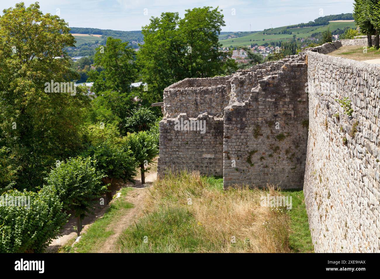 Ramparts of chateau thierry hi-res stock photography and images - Alamy
