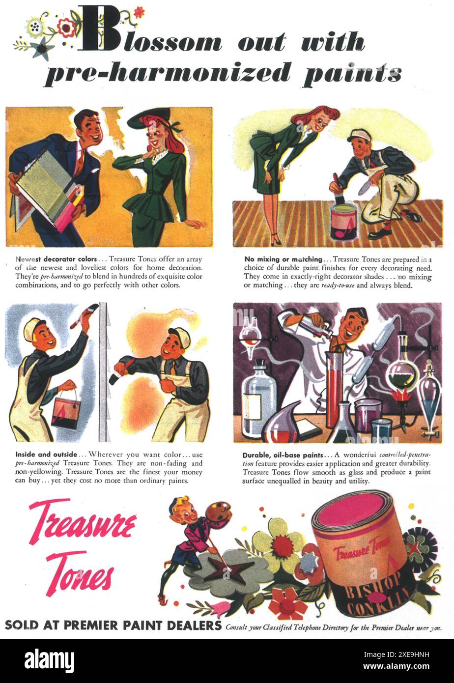 Vintage paint adverts hi-res stock photography and images - Alamy