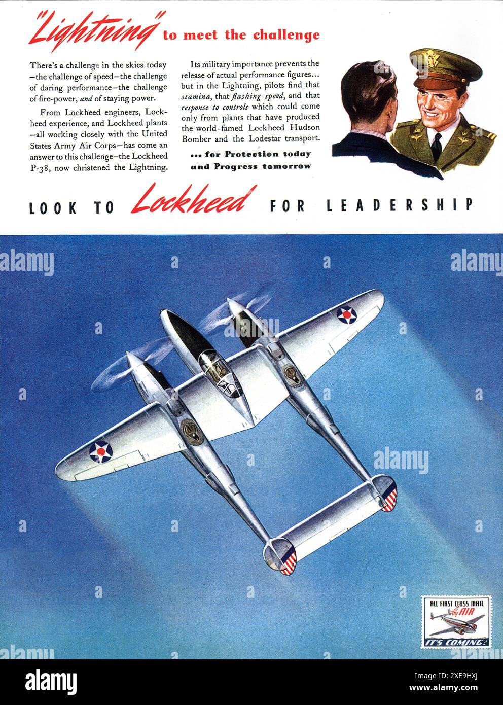 Lockheed p 38 ads hi-res stock photography and images - Alamy