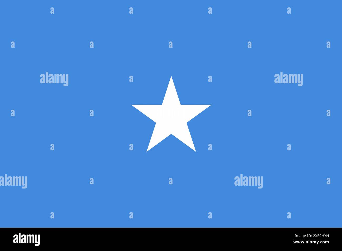 Flag of Somalia. Somali flag on fabric surface. Fabric texture ...