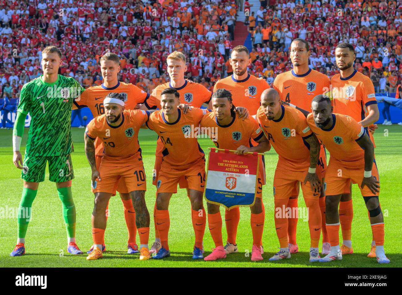 Berlin, Deutschland. 25th June, 2024. GER, Berlin, soccer, Austria vs ...
