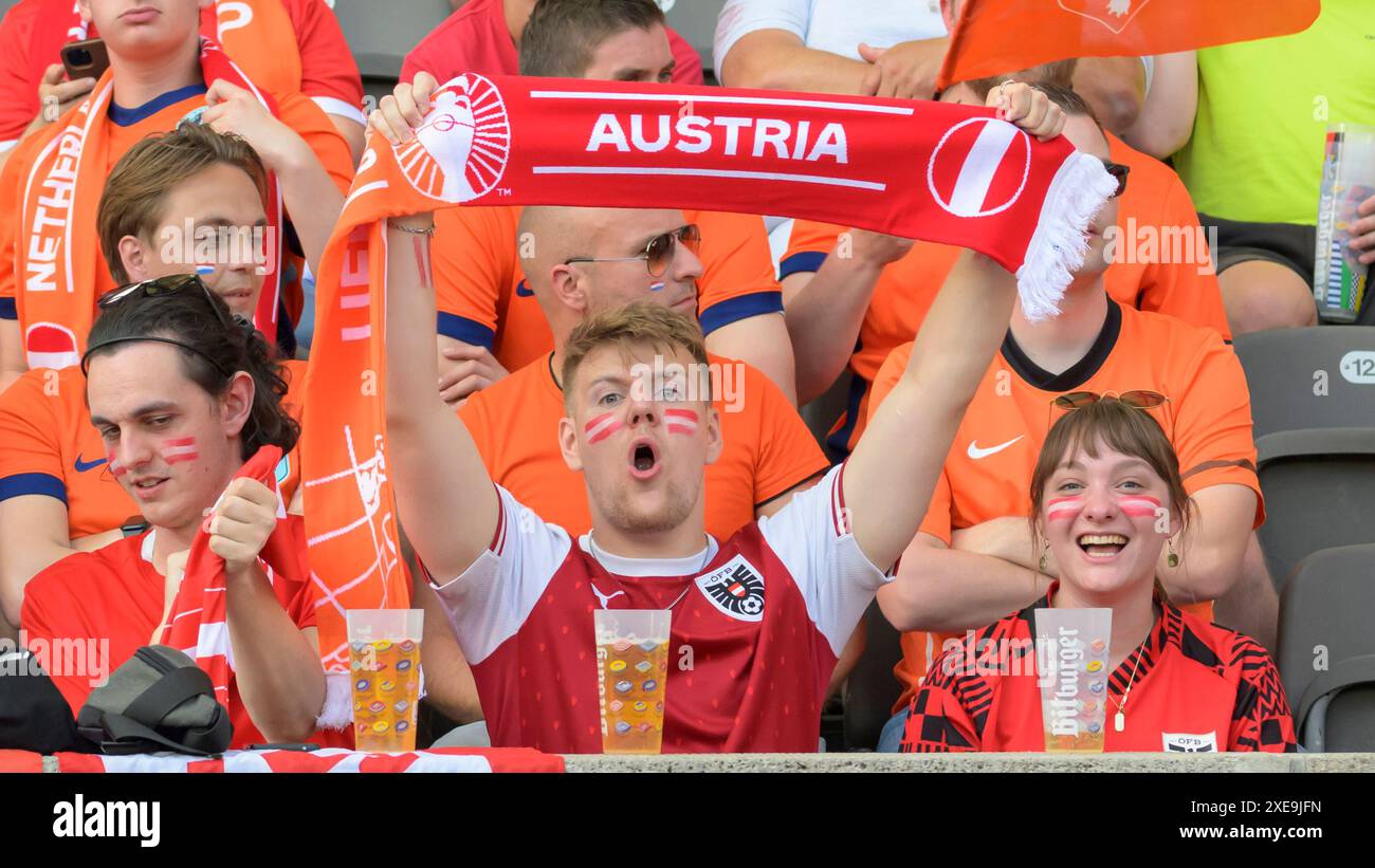 Berlin, Deutschland. 25th June, 2024. GER, Berlin, soccer, Austria vs ...