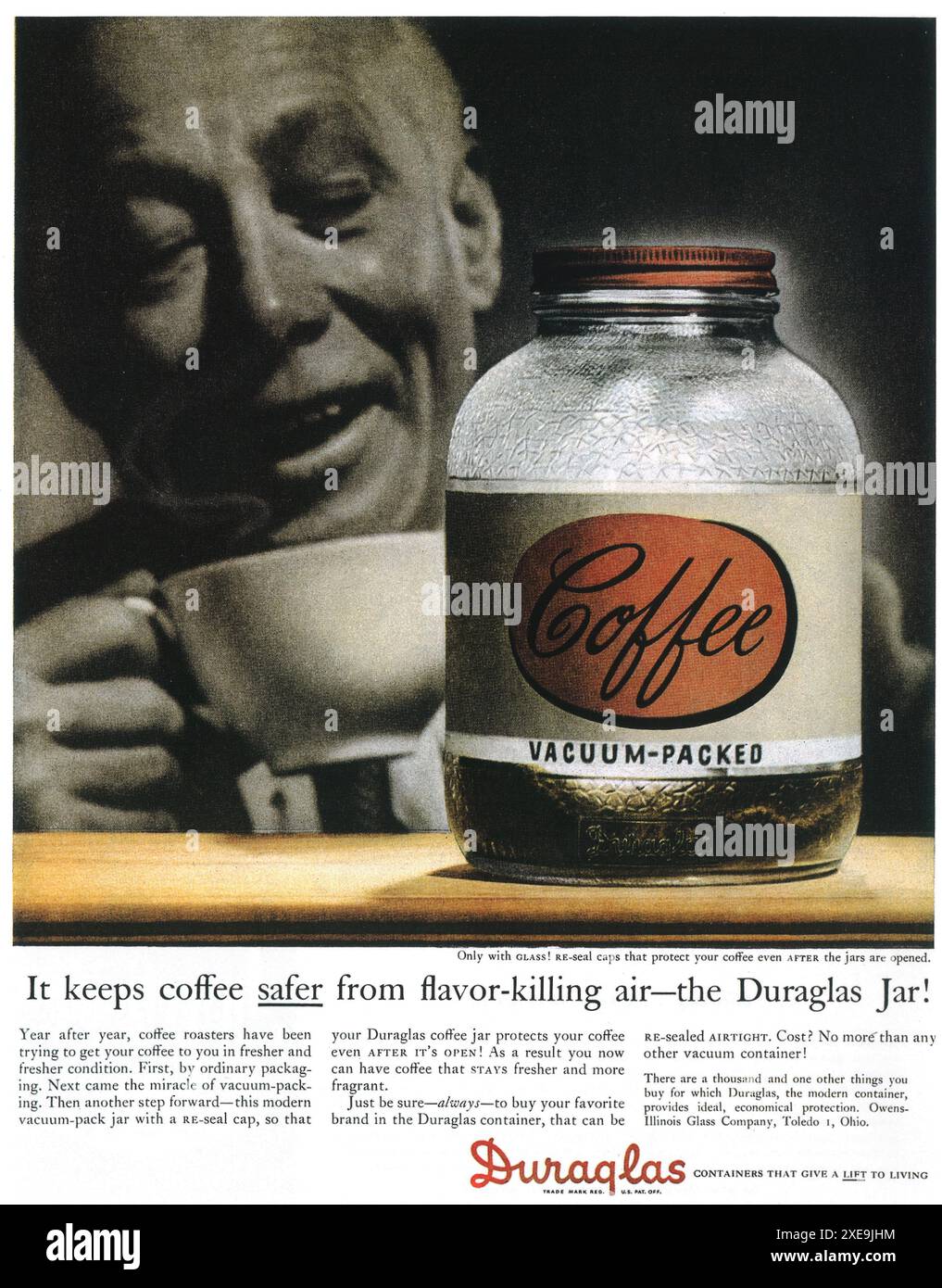 Coffee advert 1940s hi-res stock photography and images - Alamy