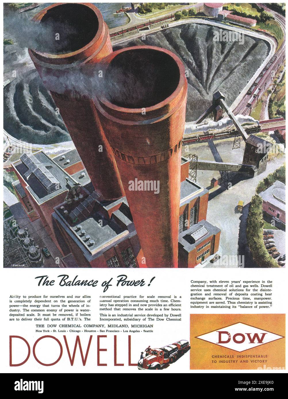 Wwii illustrated factory stacks hi-res stock photography and images - Alamy