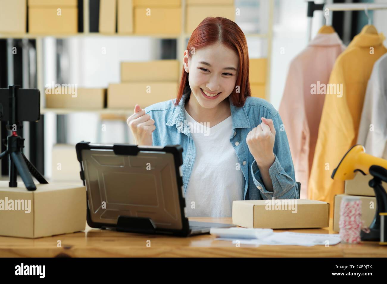 Successful owner hi-res stock photography and images - Alamy