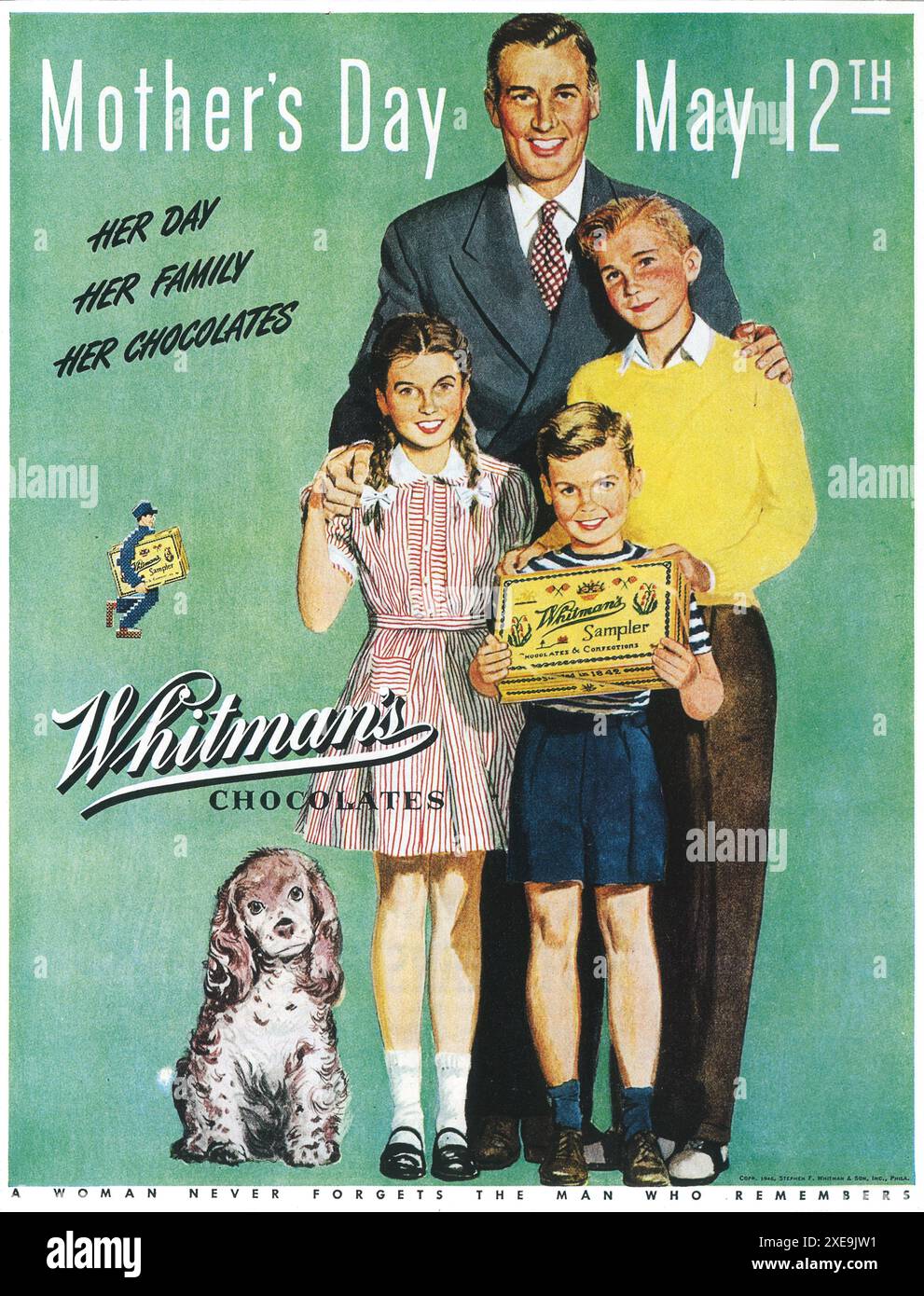 1940s ad family hi-res stock photography and images - Alamy