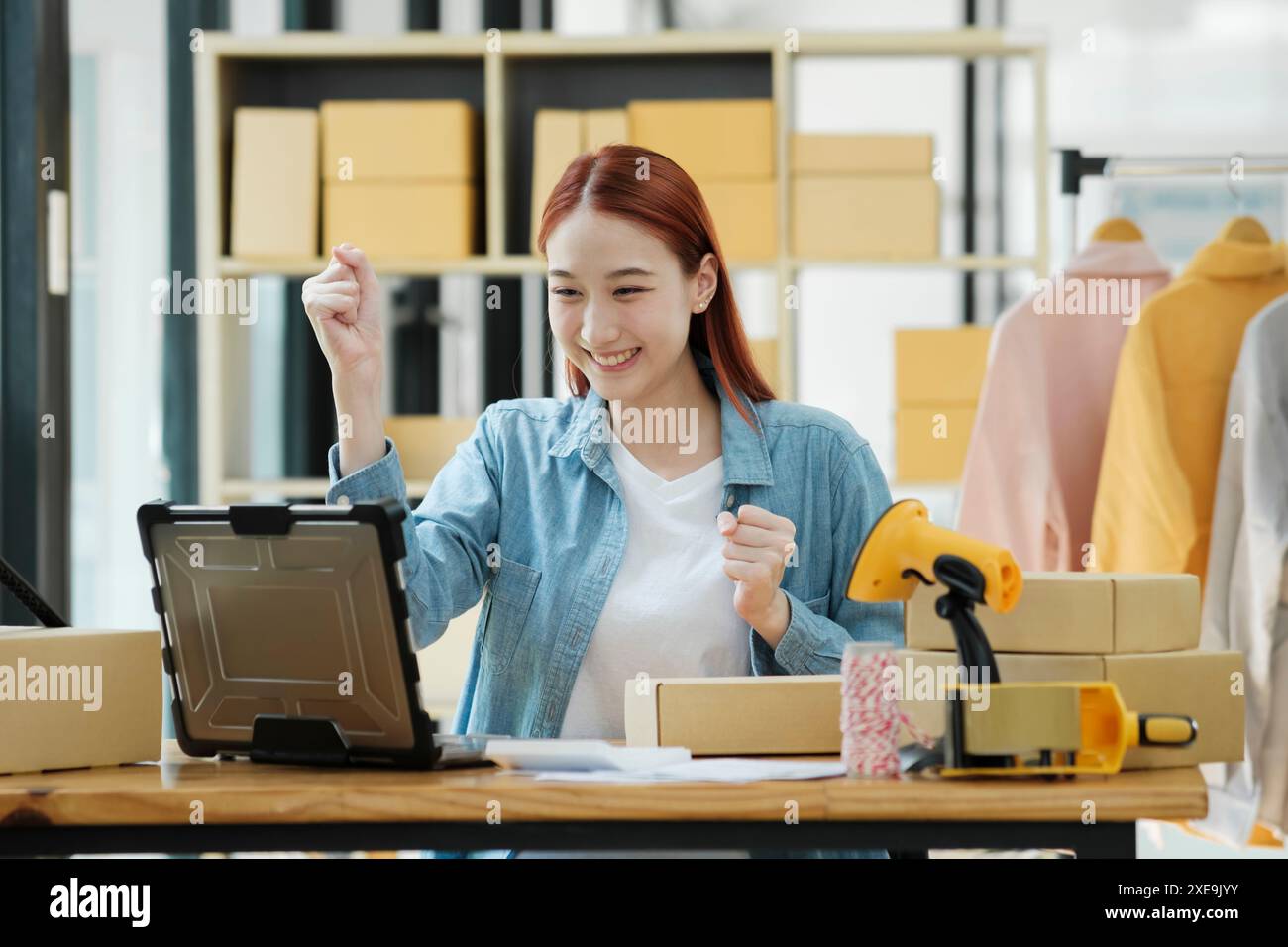 Successful owner hi-res stock photography and images - Alamy