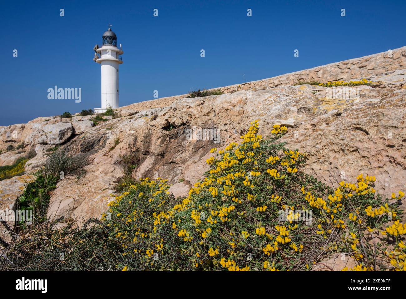 Cap Barbaria lighthouse Stock Photo - Alamy