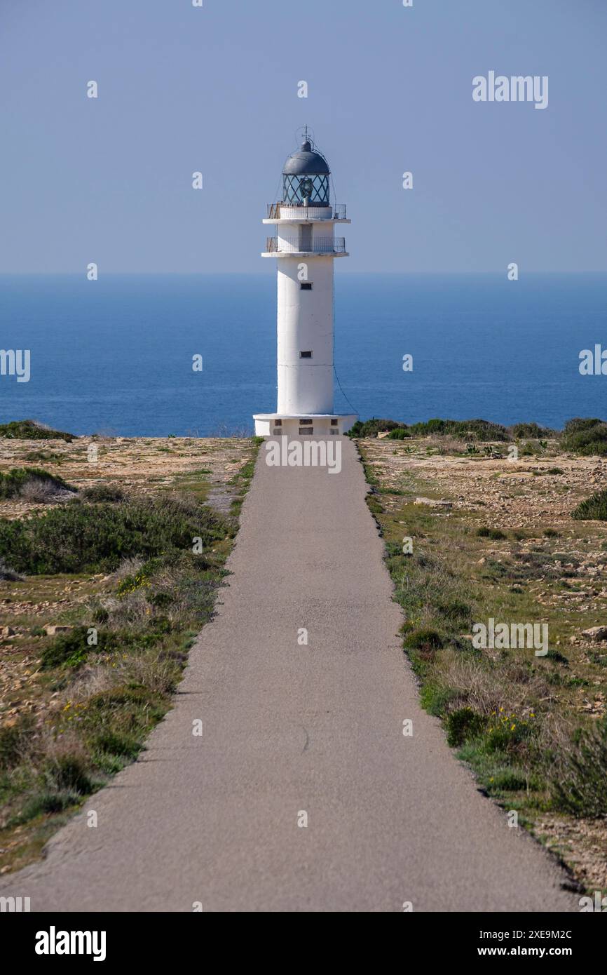 Cap Barbaria lighthouse Stock Photo - Alamy