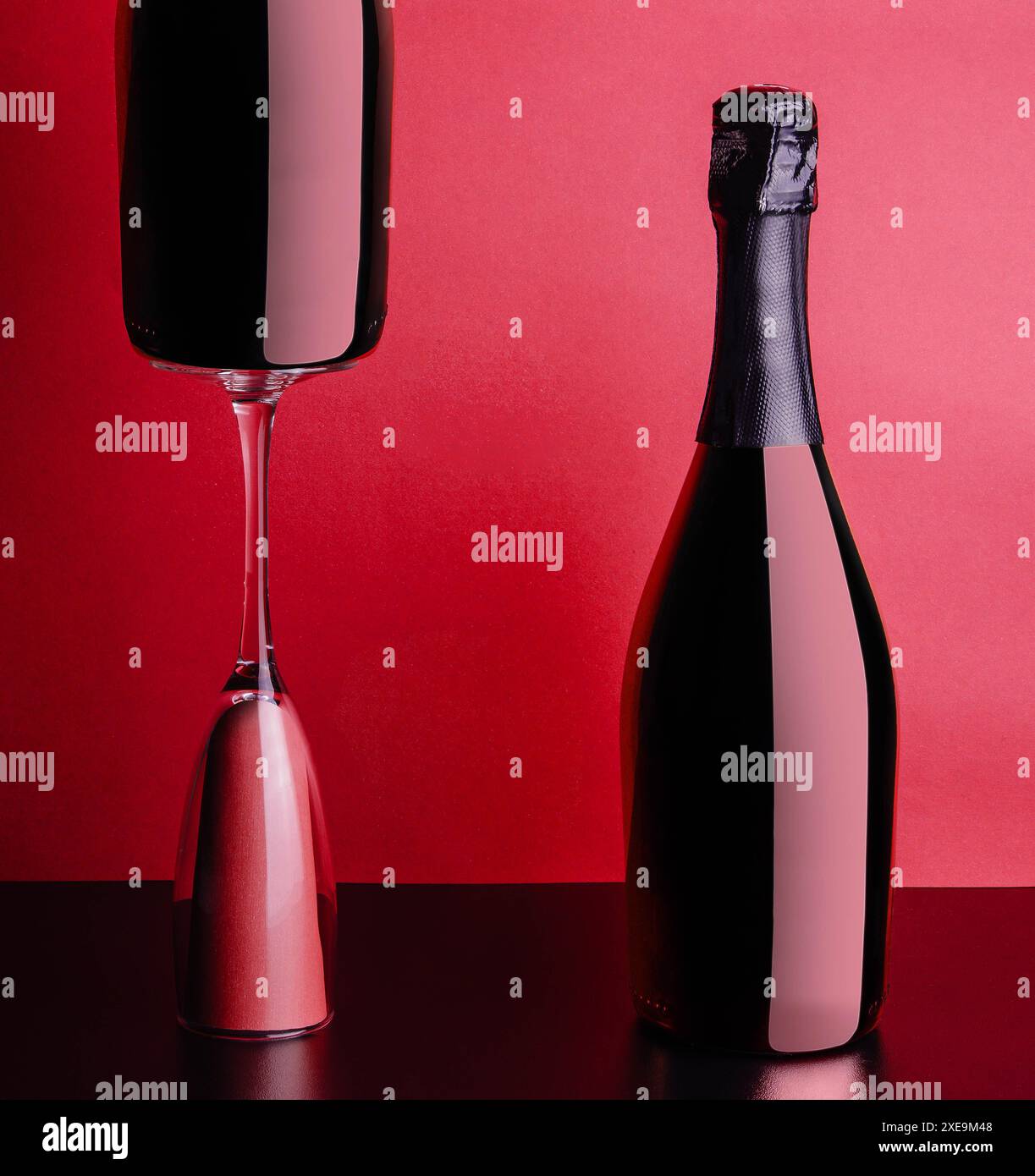 Two rose wine bottles hi-res stock photography and images - Alamy