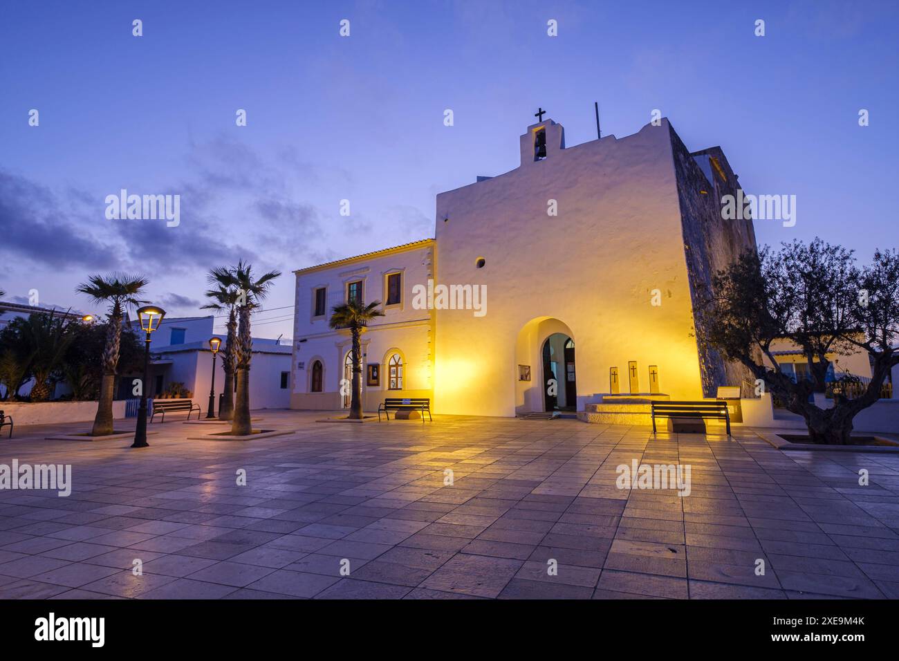 Sant Francesc Xavier church Stock Photo - Alamy