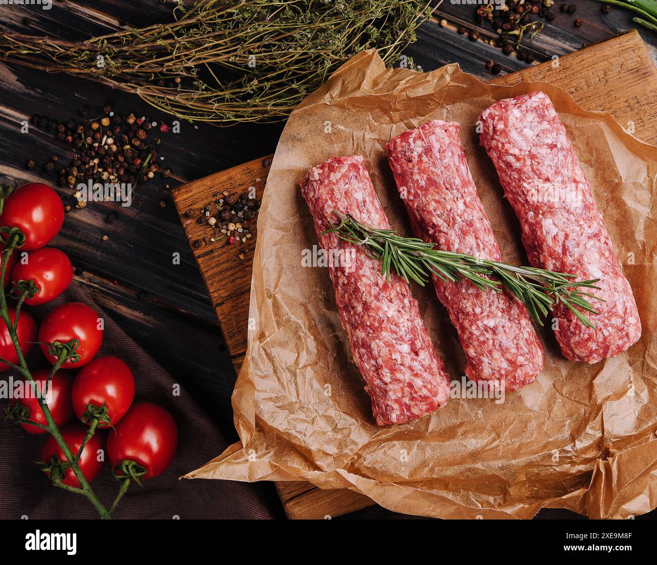 Traditional romanian mititei, pork meat rolls Stock Photo - Alamy