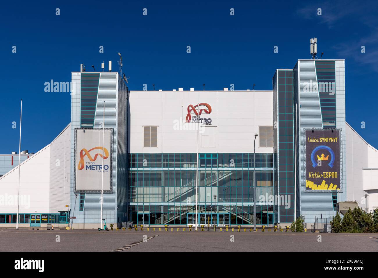 Espoo Metro Areena sports venue in Espoo on a summer day Stock Photo ...