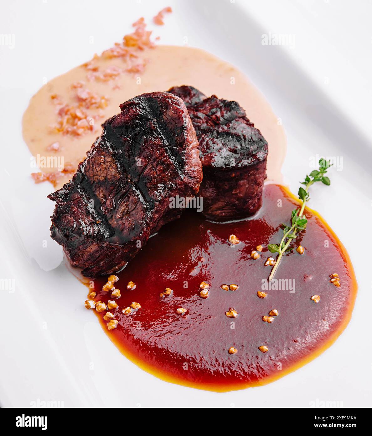 Delicious grilled fillet mignon at the restaurant Stock Photo - Alamy