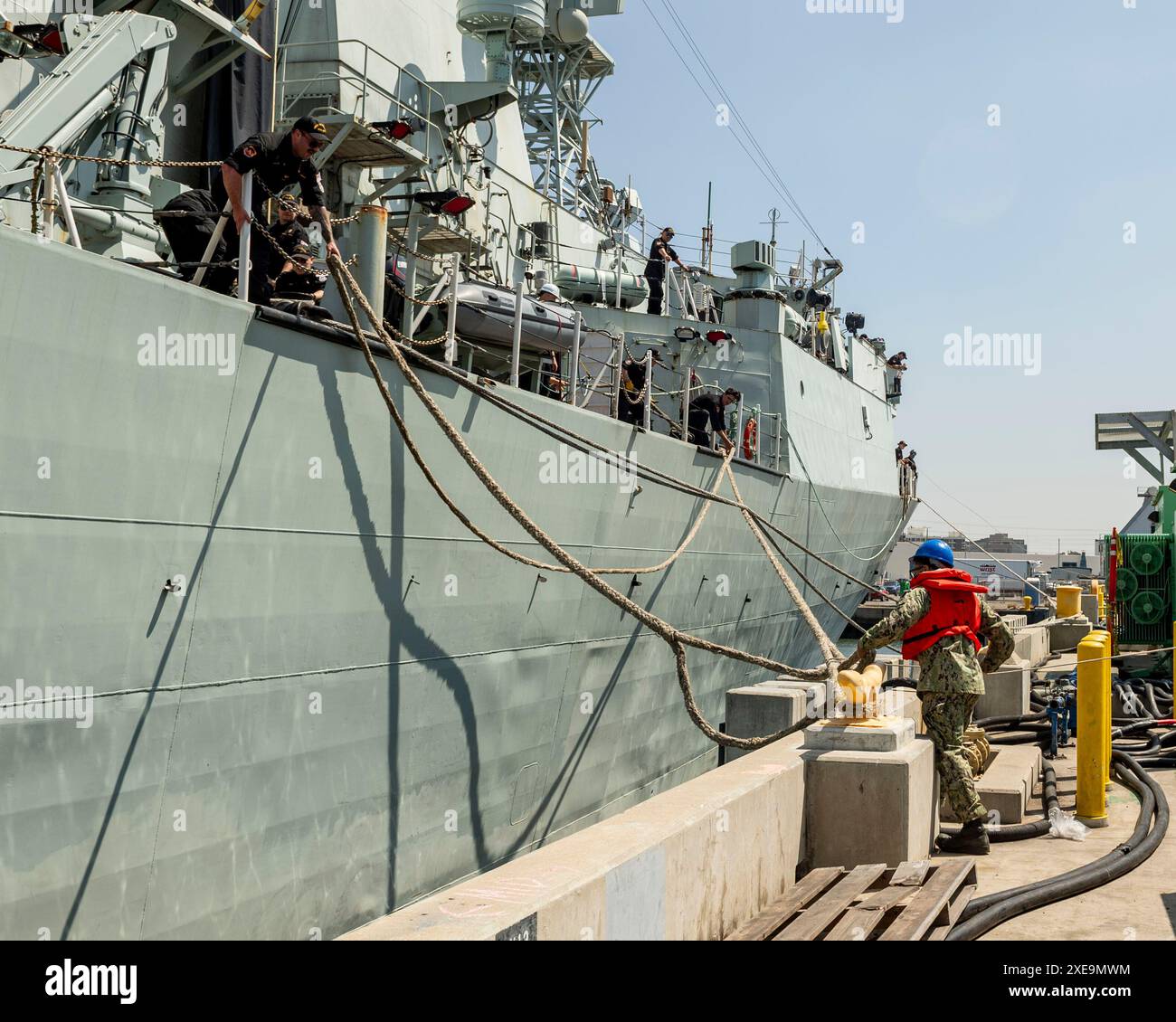 Seaman Jayden Mayo, assigned to amphibious assault ship USS Essex (LHD ...