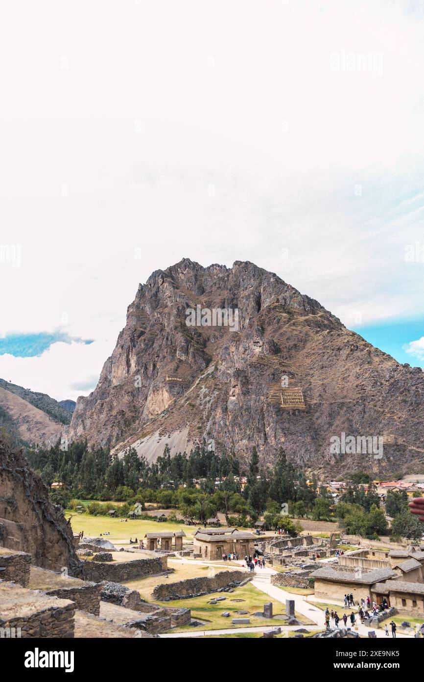 inca ruins in the sacred valley carved in granite windows bumps and ...