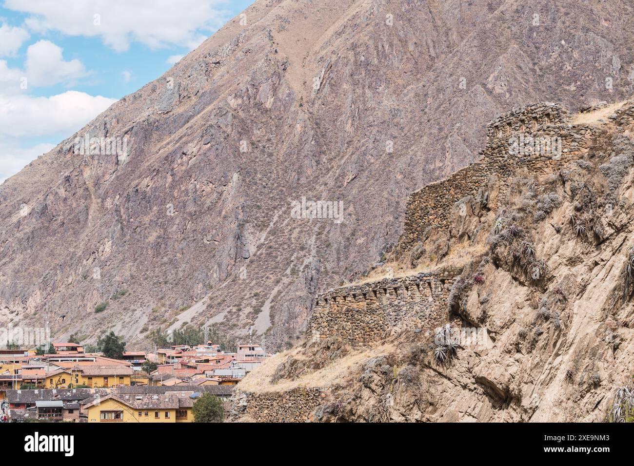 inca ruins in the sacred valley carved in granite windows bumps and ...