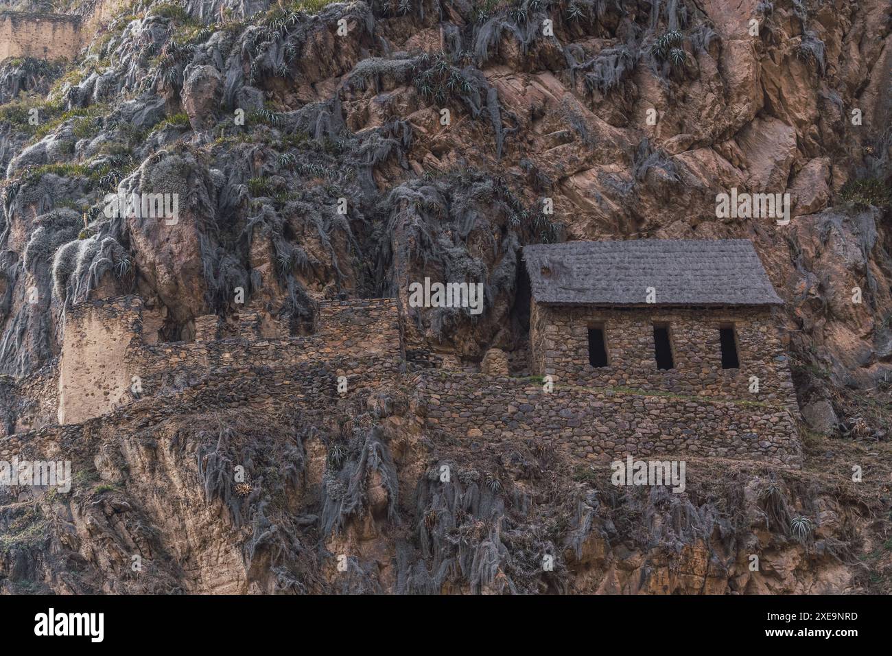 inca ruins in the sacred valley carved in granite windows bumps and ...