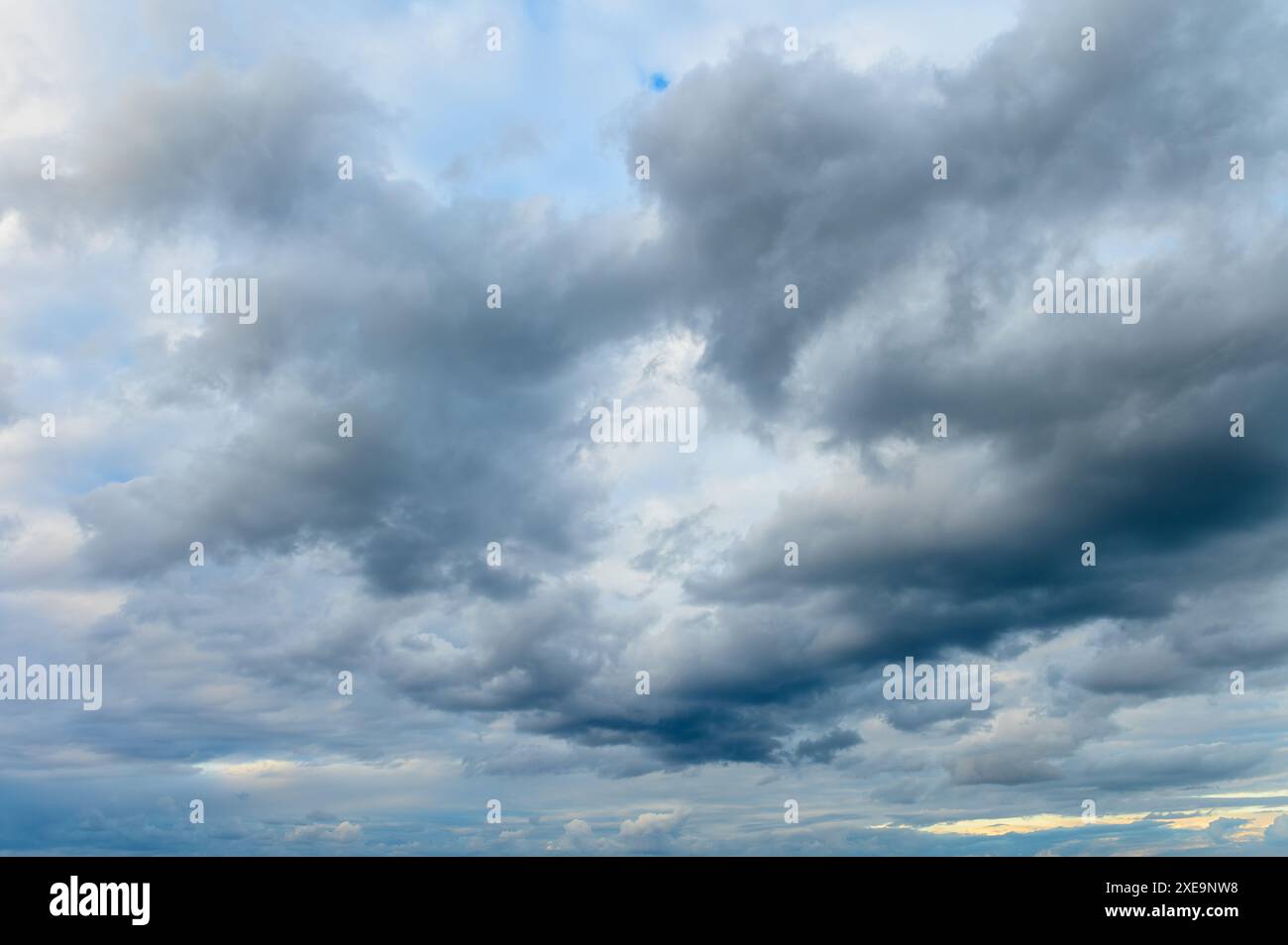 Timelapse cumulus clouds in blue hi-res stock photography and images ...