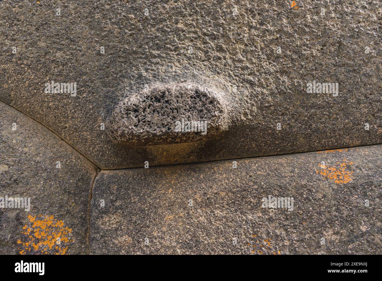 inca ruins in the sacred valley carved in granite windows bumps and ...