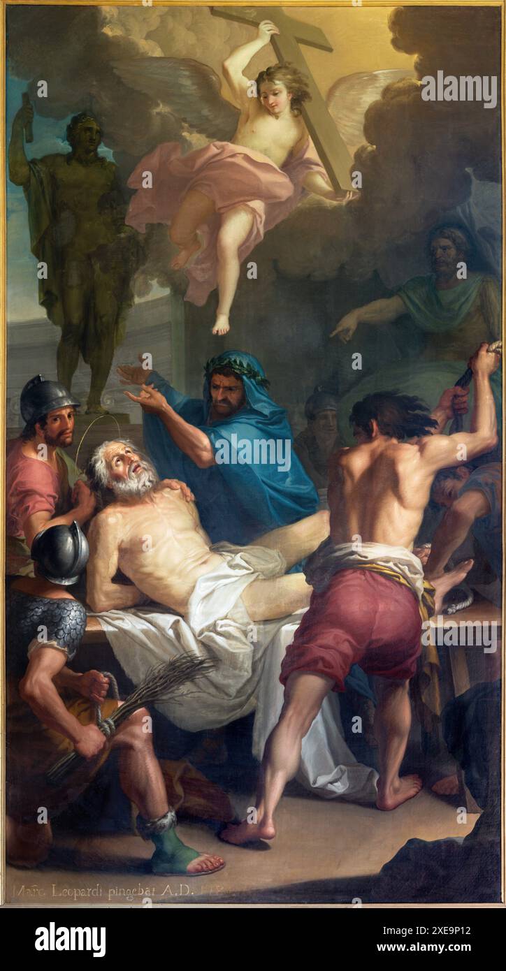 PERUGIA, ITALY - MAY 16, 2024: The painting of Flagellation of st ...