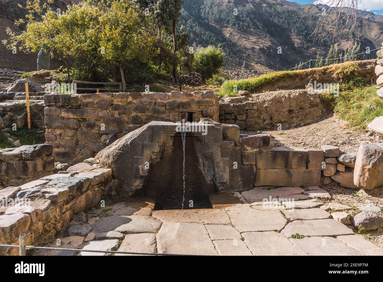inca ruins in the sacred valley carved in granite windows bumps and ...