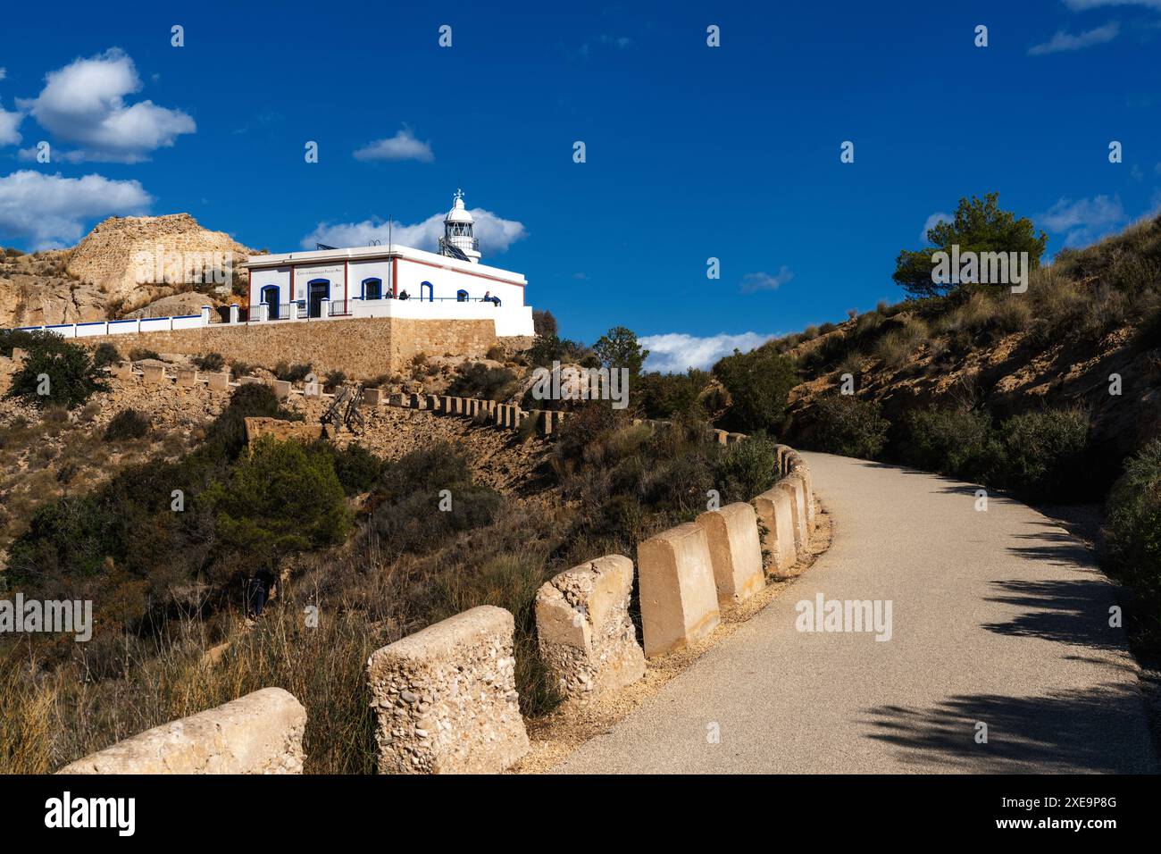 View of the Albir Lighthouse and the end of the Lighthouse Walk hiking ...
